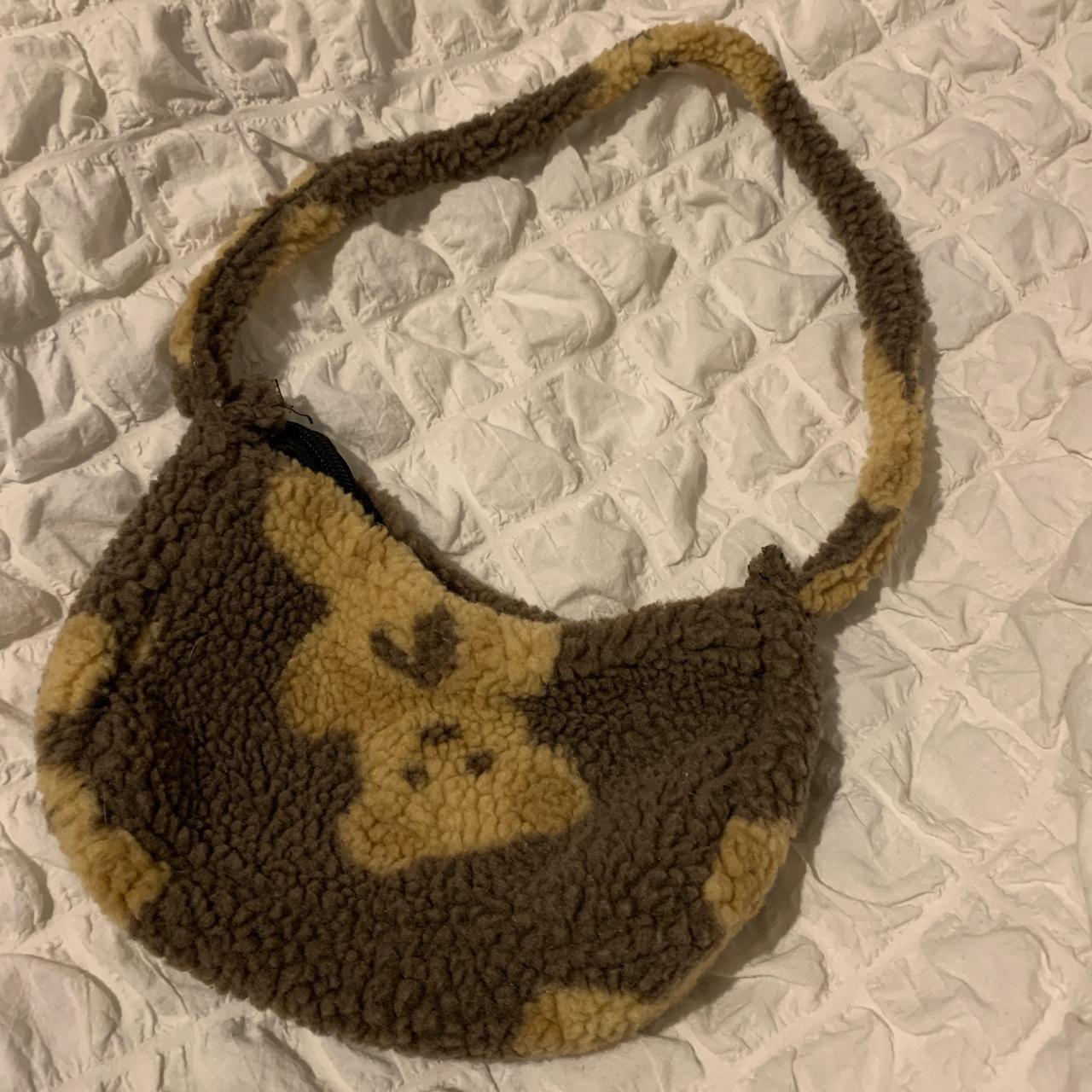 Brown teddy shoulder bag #bag #handbag #y2k... - Depop