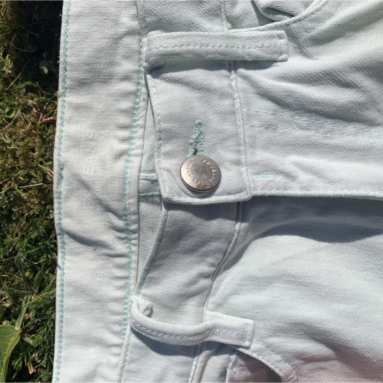 Really cute light blue duck egg skinny jeans Size 8/10 - Depop