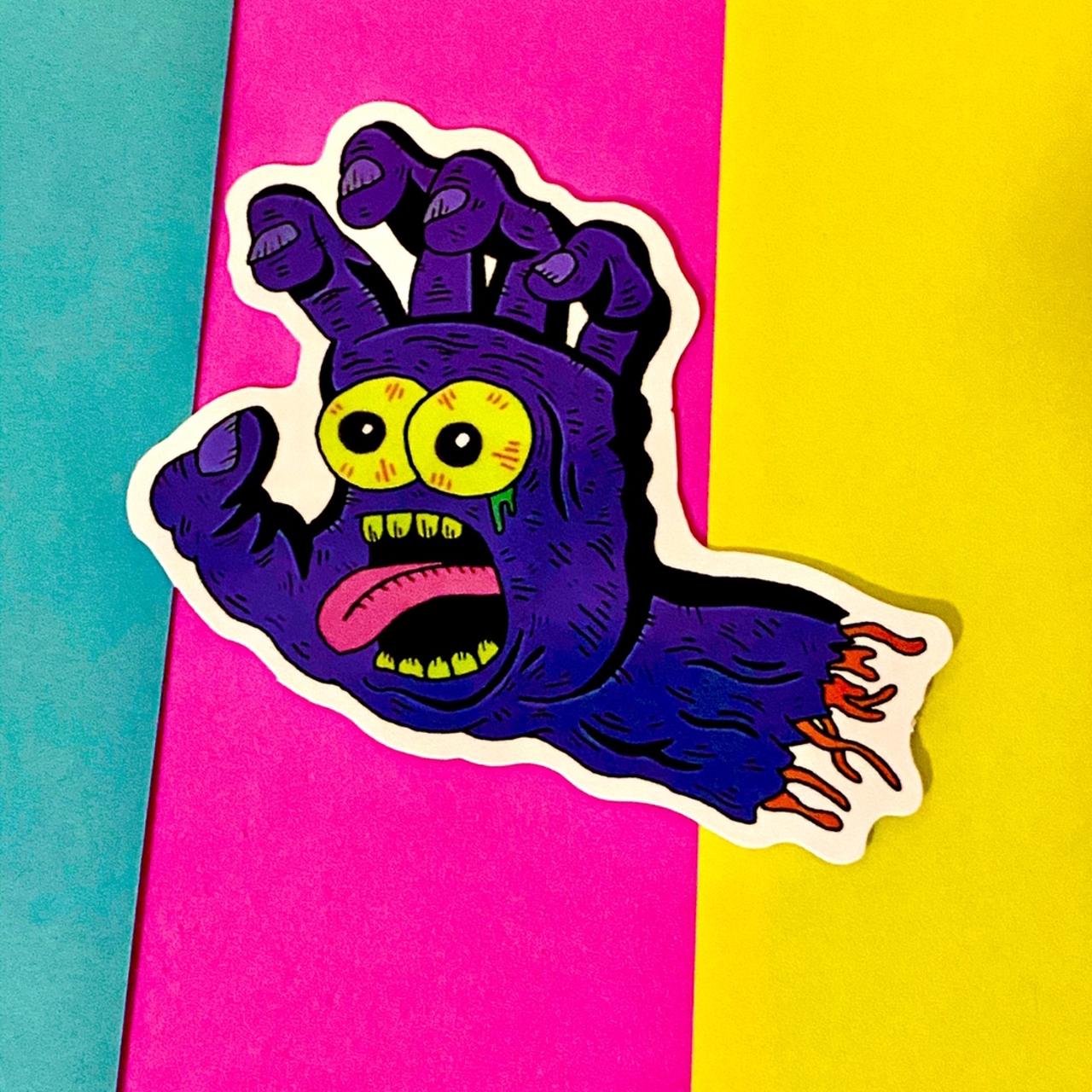 Santa Cruz Men's Purple and Yellow | Depop