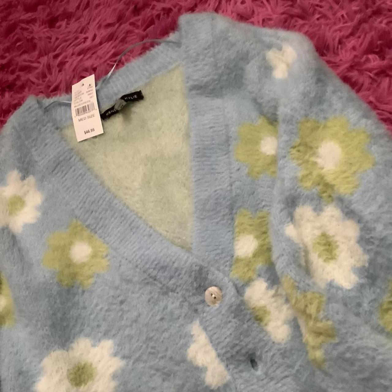 Pacsun soft flower sweater🌸 -bnwt -size m -retail:... - Depop