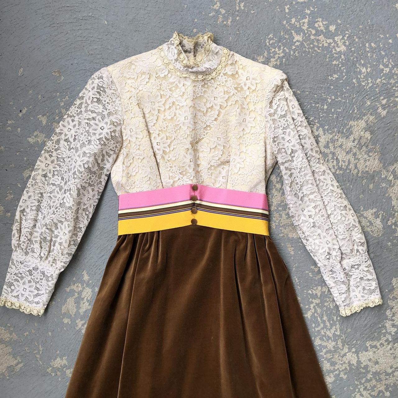 Beautiful handmade 60's/70's prairie-core dress!... - Depop