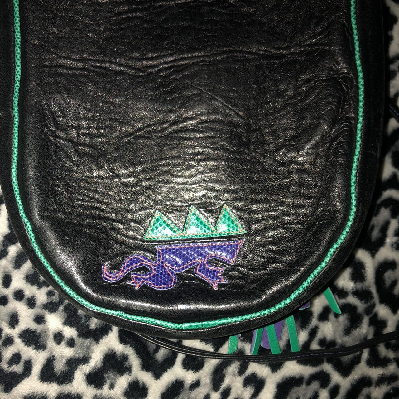 Ruby Firecat leather colorful crossbody. handmade in... - Depop