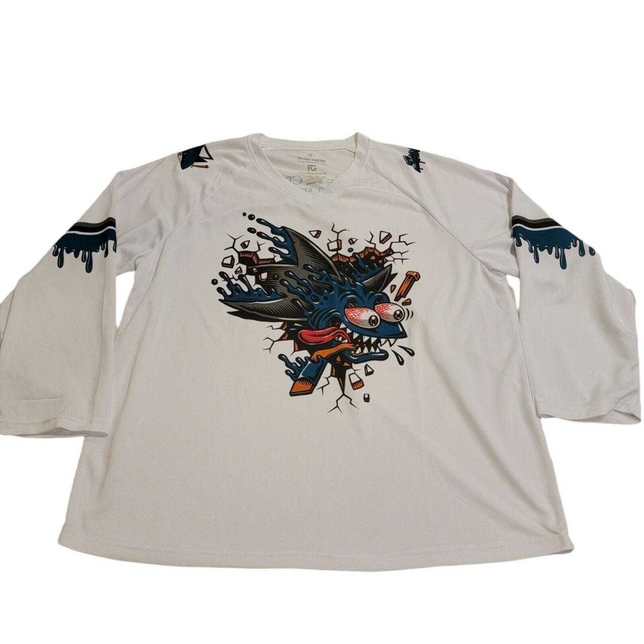 Shark Freak designed by Jimbo Phillips San Jose... - Depop