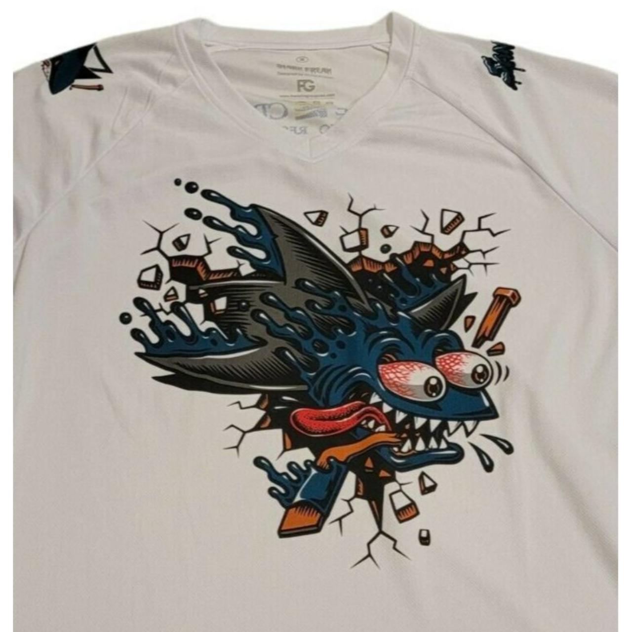 Shark Freak designed by Jimbo Phillips San Jose... - Depop