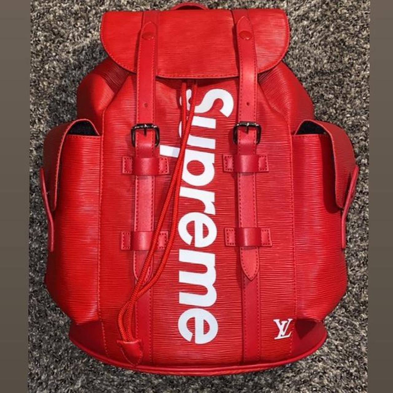 Louis Vuitton x Supreme backpack. Excellent quality.... - Depop