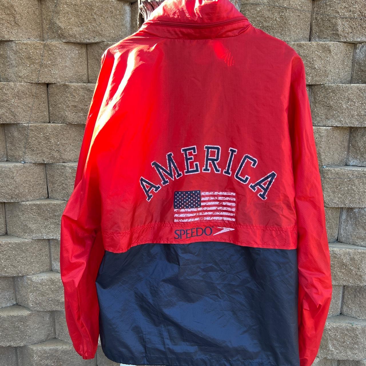 Vintage USA speedo windbreaker Size xl - Depop