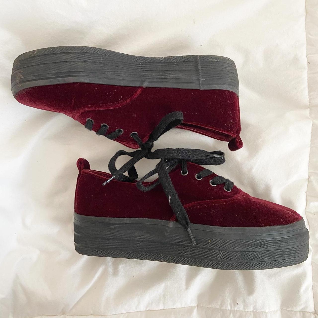Velvet platform... - Depop