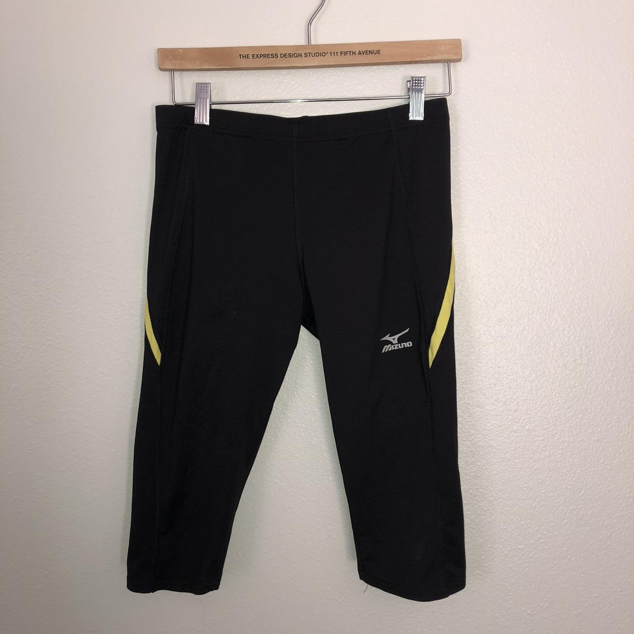 Capri running pants - size s - yellow design on... - Depop