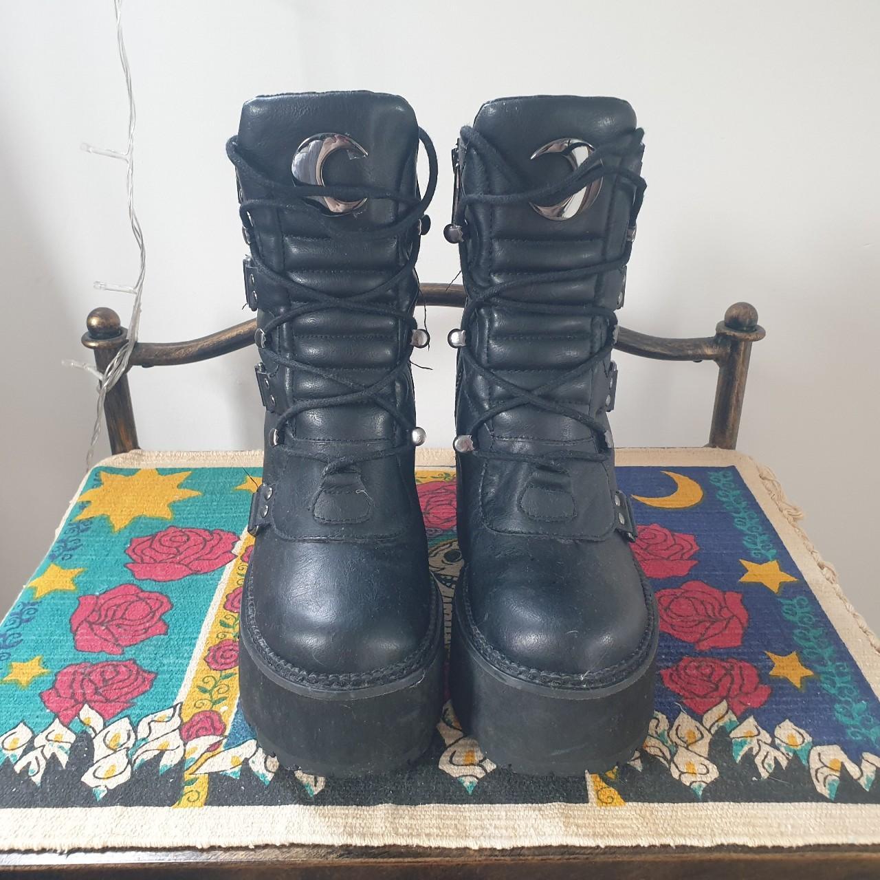Killstar Broom platform boots. Size 4. They have... - Depop