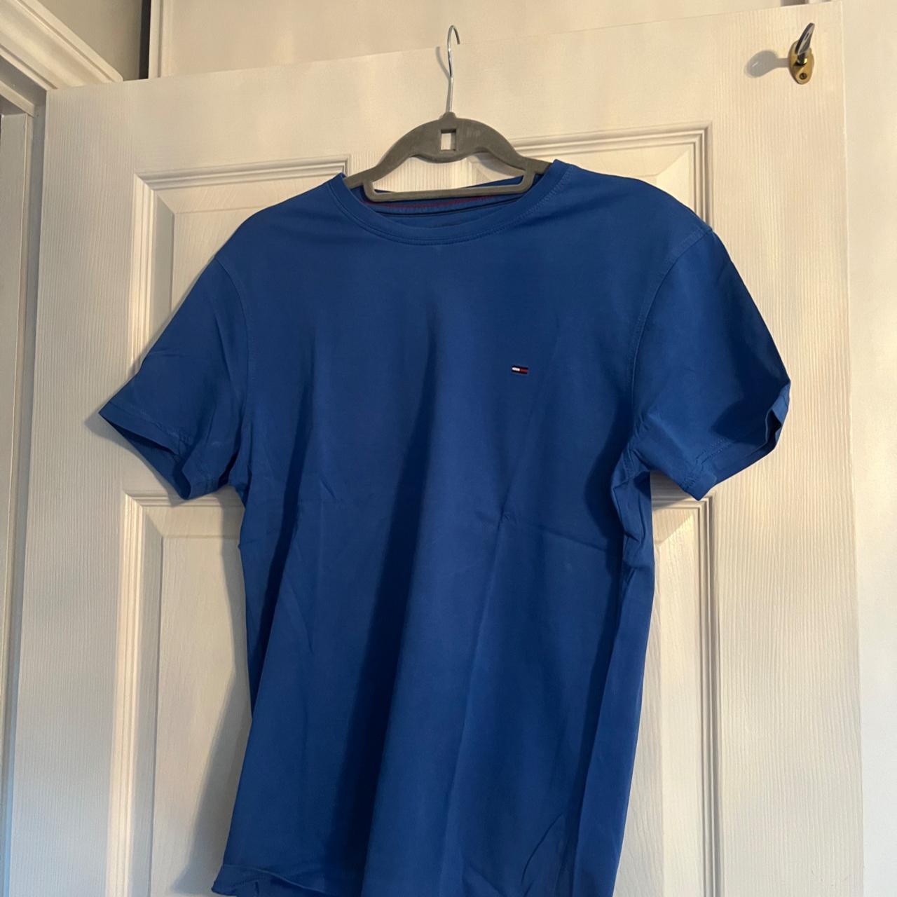 Tommy Hilfiger Blue Tee Size Men's Small | Depop