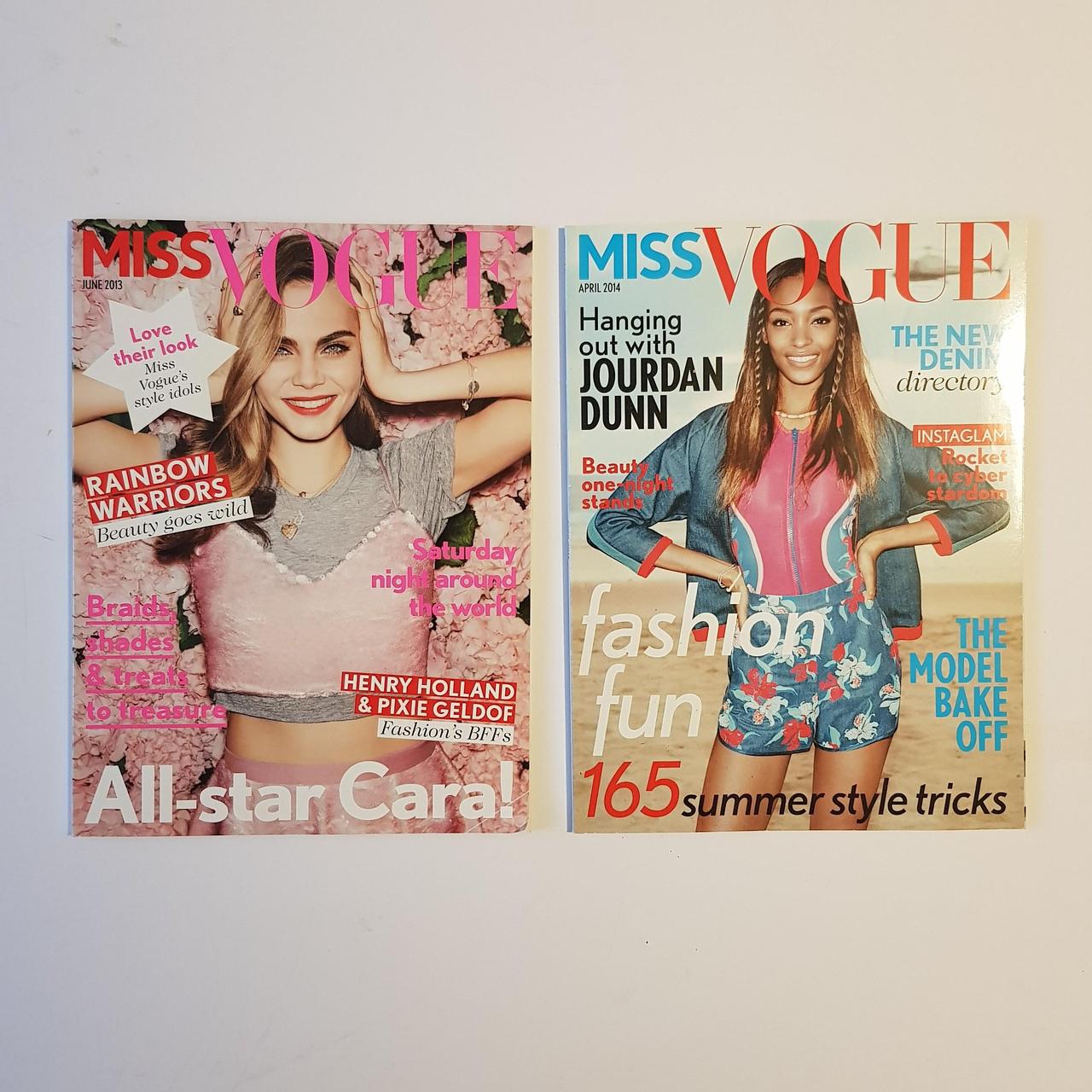 Two small collectable Miss Vogue magazines. June... - Depop