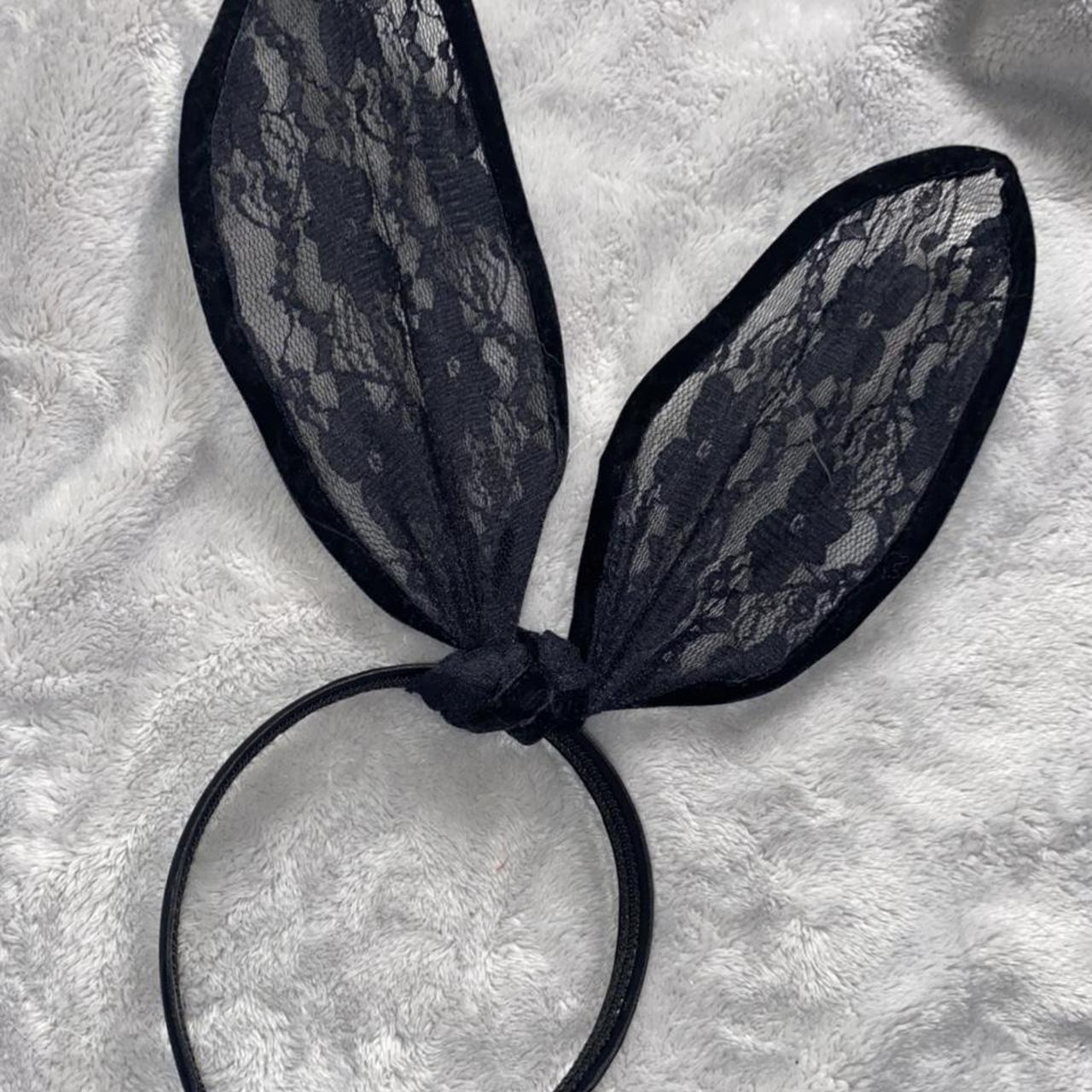 Used black bunny ears #halloween #costumes #bunnys... | Depop