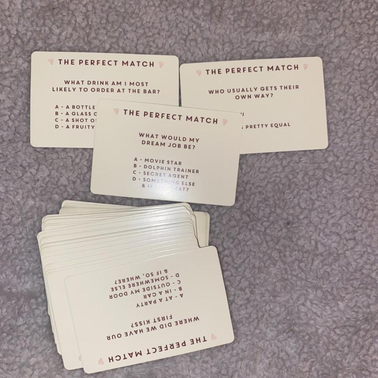 Only used once couples card game called the perfect... - Depop