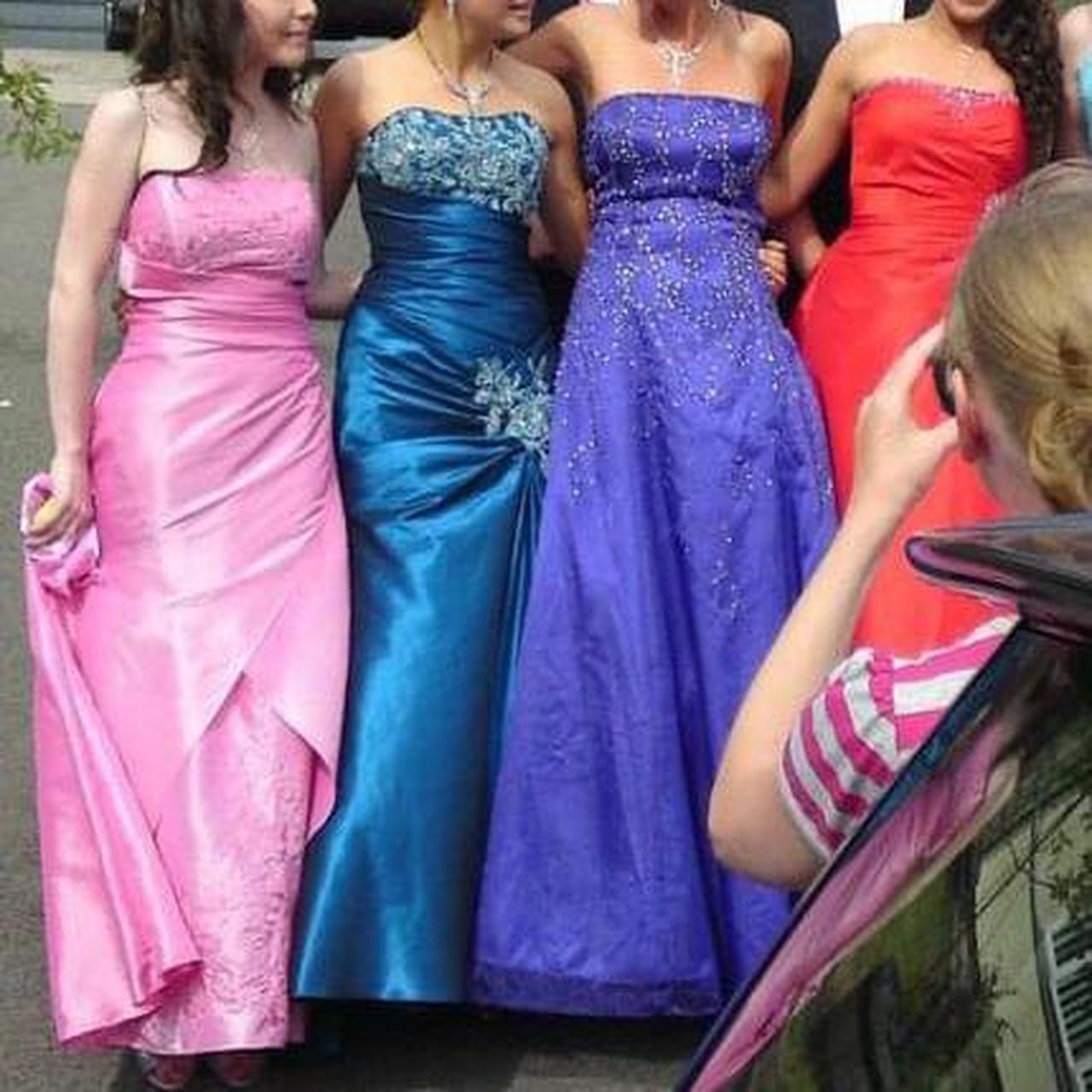 NAVY BLUE Joli Prom dress. Size 6 UK. Detailed... - Depop