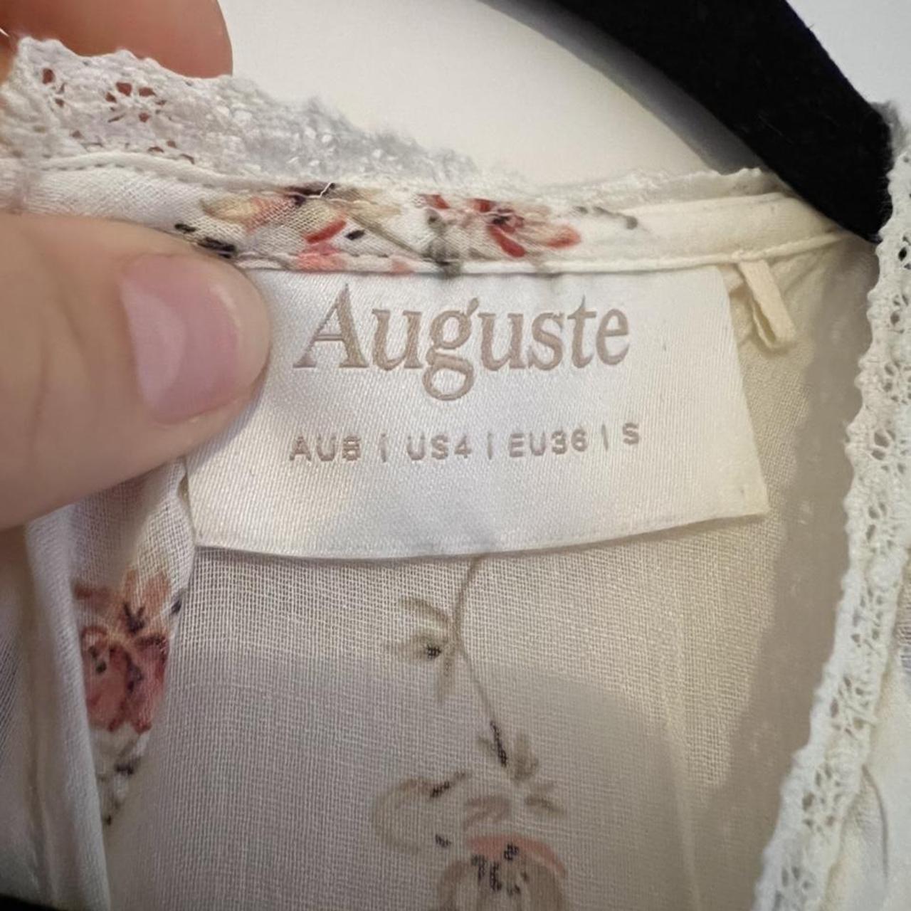 As new Auguste Maxi Dress sz 8. Comes with white... - Depop