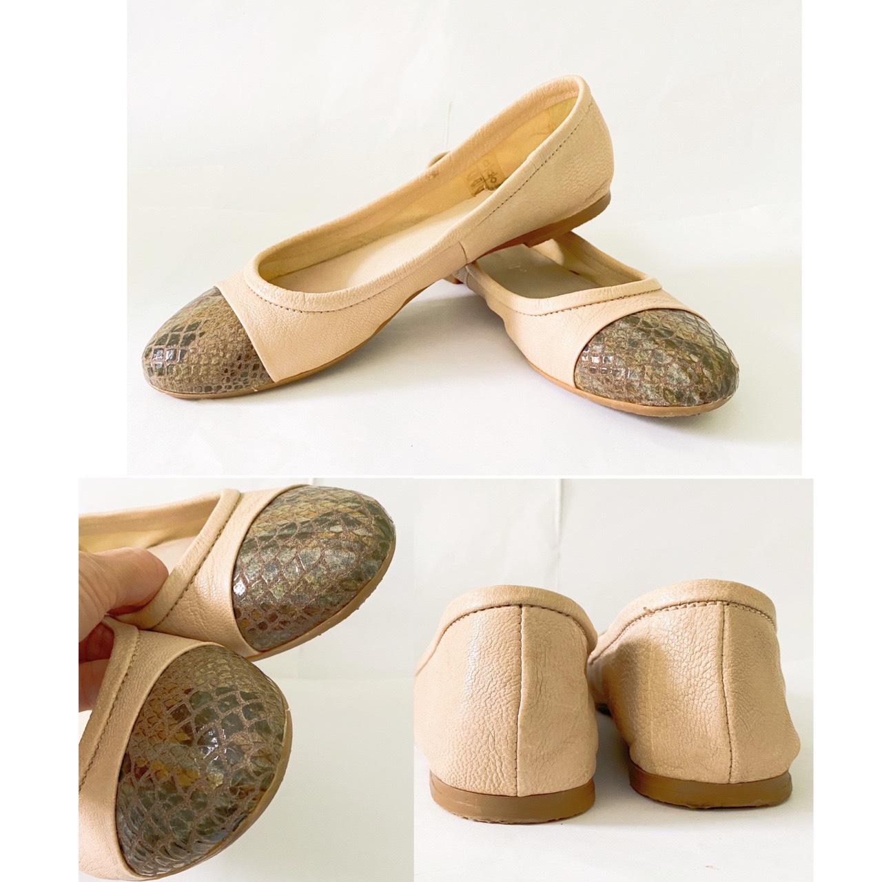 Clarks, Soul of Africa, African Glaze Cap Toe Ballet... | Depop