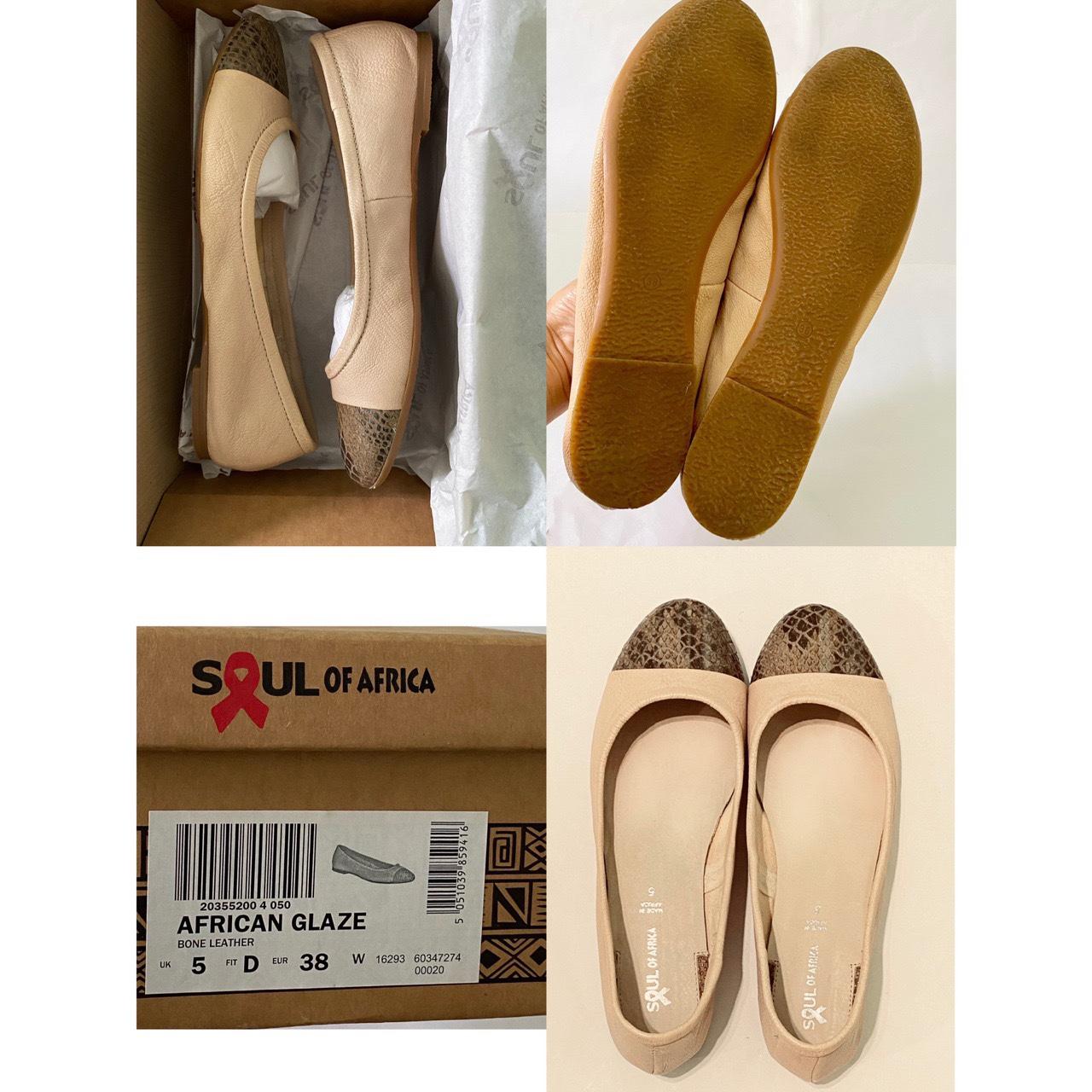 Clarks, Soul of Africa, African Glaze Cap Toe Ballet... | Depop