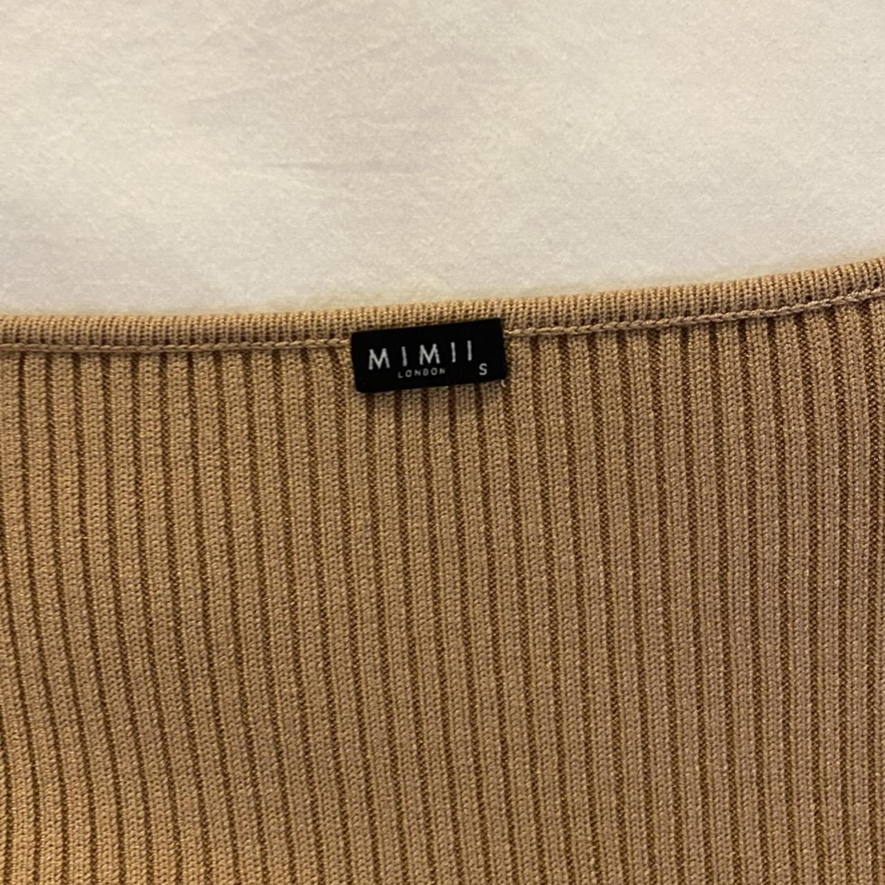 Mimi London camel midi knit dress never worn - Depop
