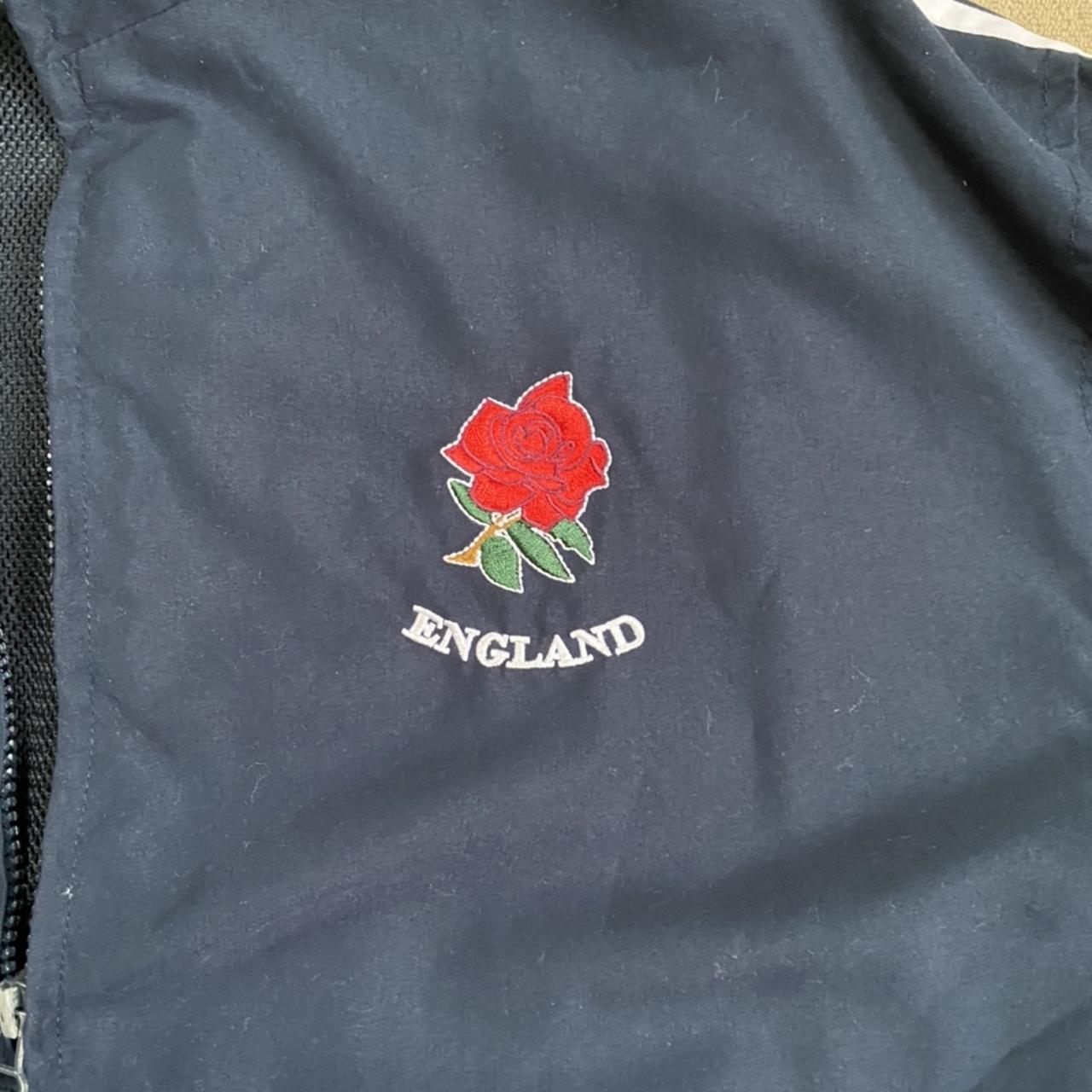 Vintage England Rugby Tracksuit Top Size XXL would... - Depop