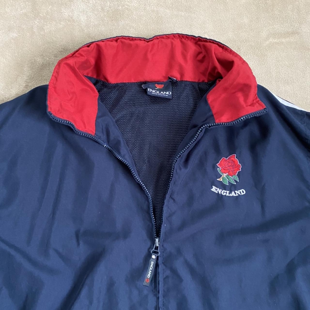 Vintage England Rugby Tracksuit Top Size XXL would... - Depop