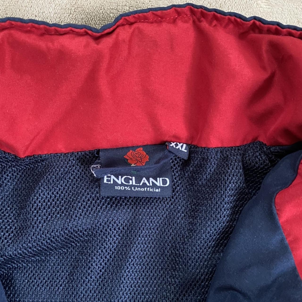 Vintage England Rugby Tracksuit Top Size XXL would... - Depop