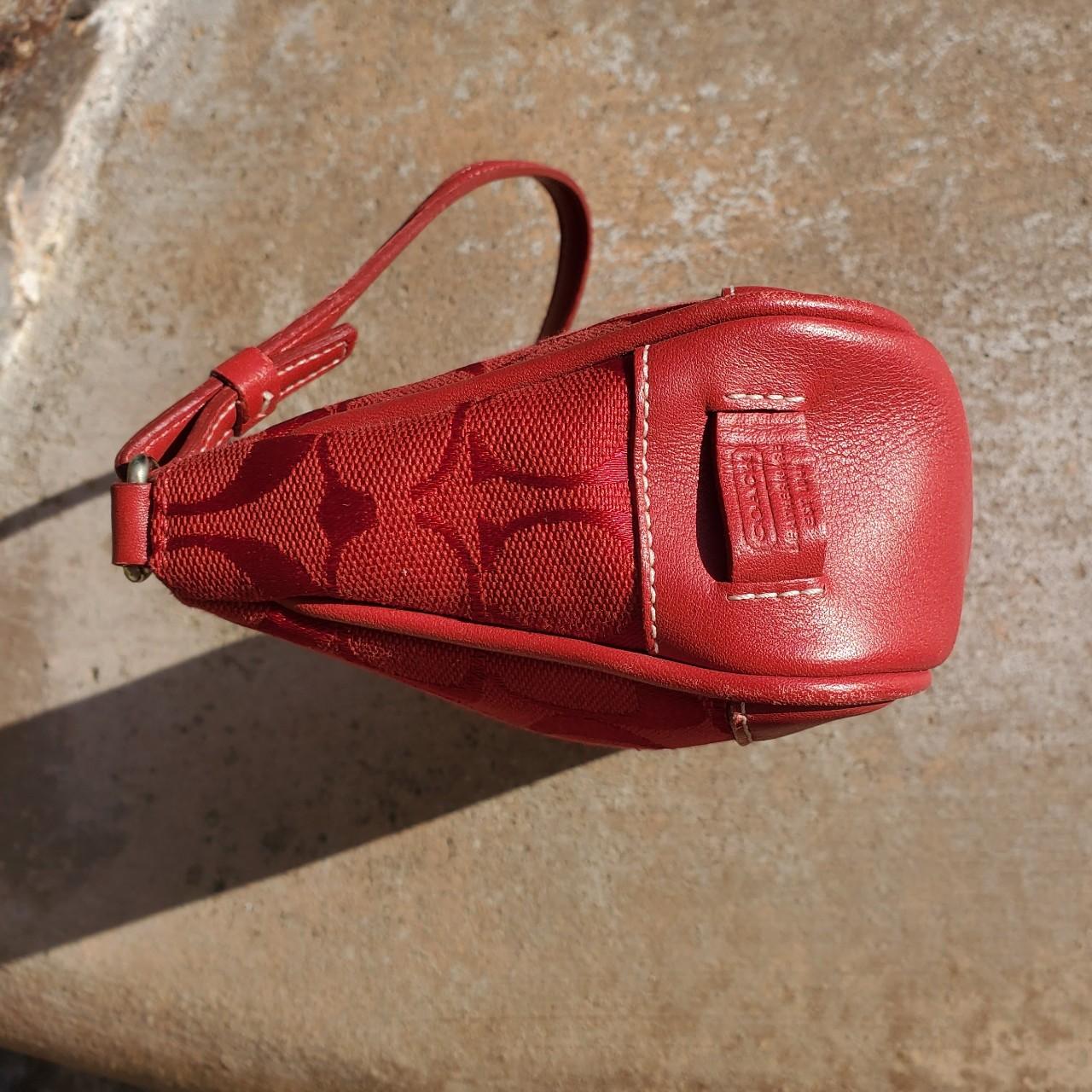 EXTREMELY Rare monochromatic y2k red Coach Demi... - Depop
