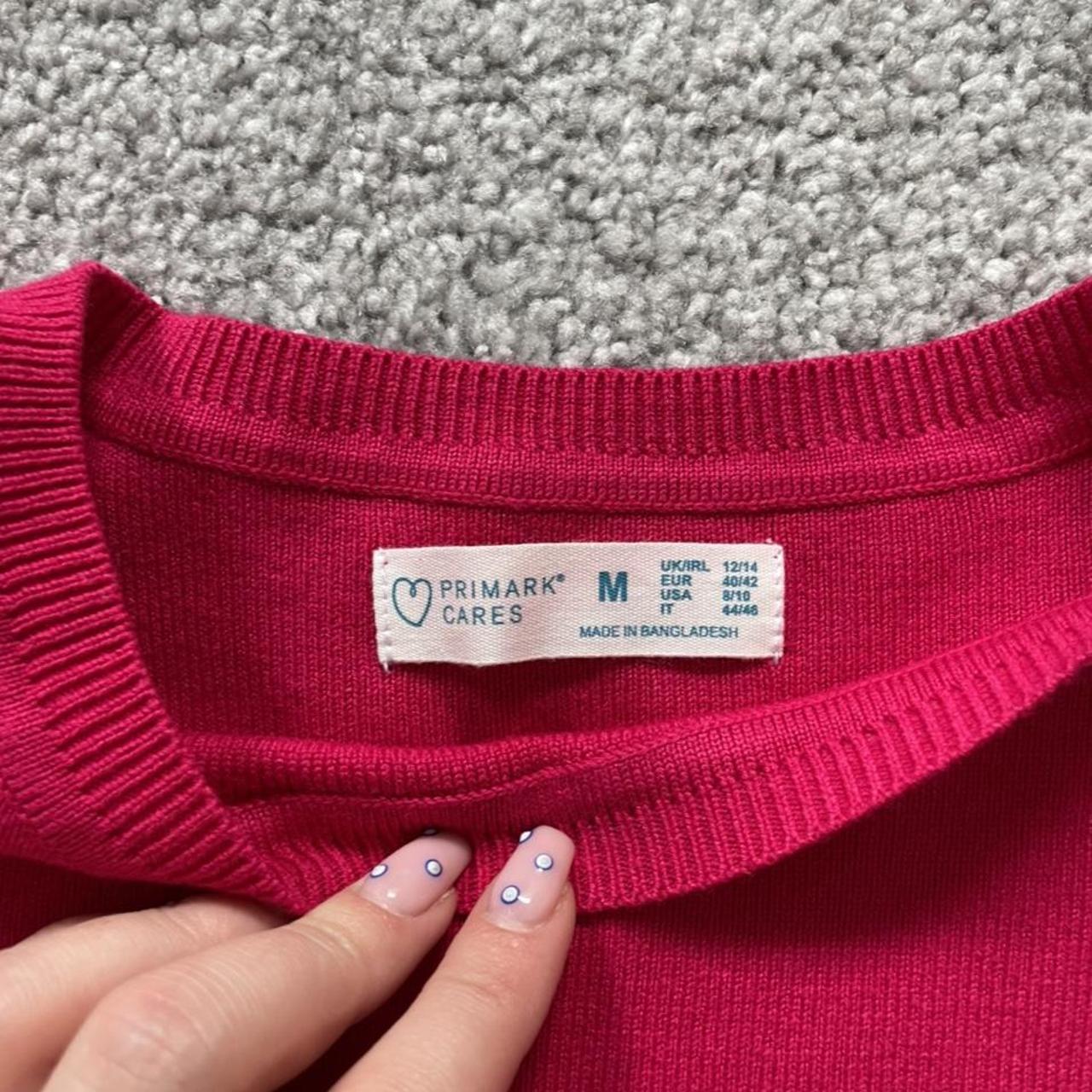 Primark Women's Pink and Red Vest | Depop