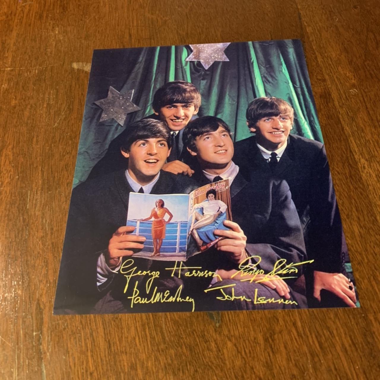 Beatles Band Music Signed Autograph Reproduction... - Depop