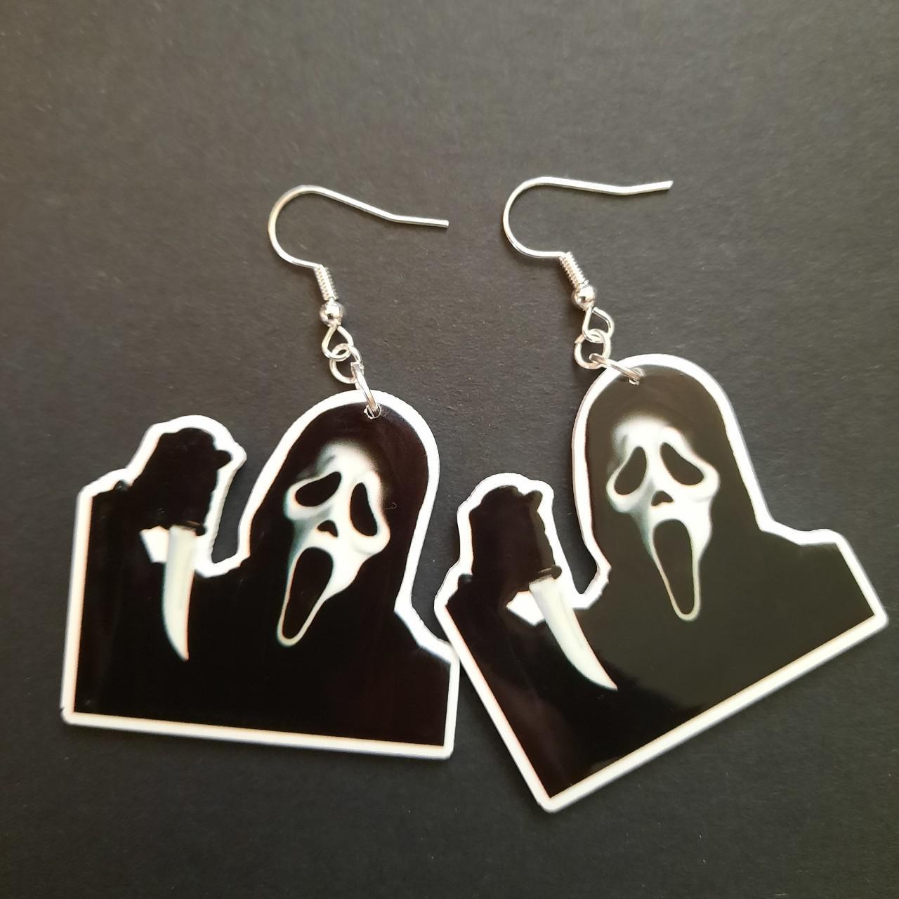 Ghost Face Scream Earrings Super lightweight.... - Depop
