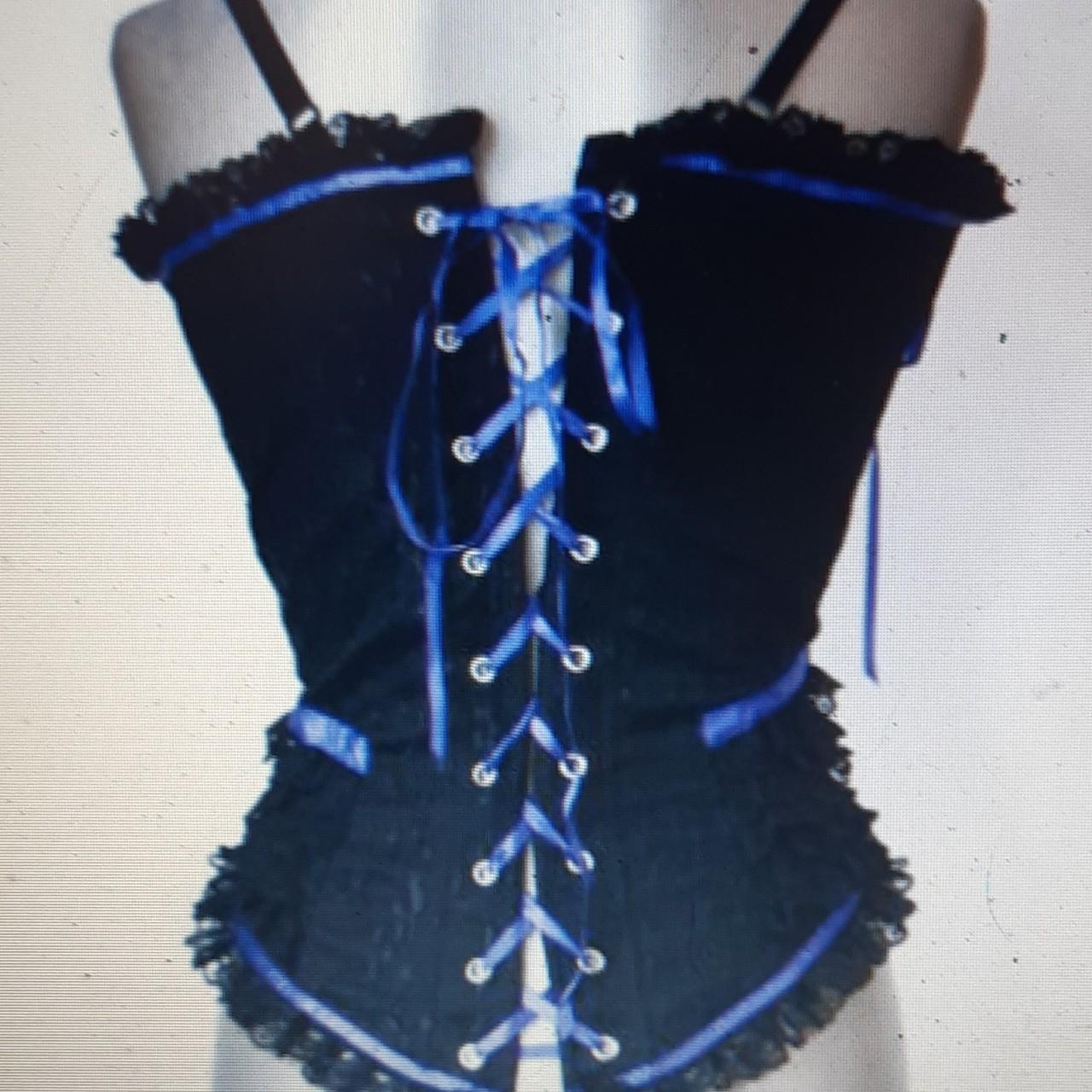 Trad Goth corset Basque by Phaze.Corset eyelet... - Depop