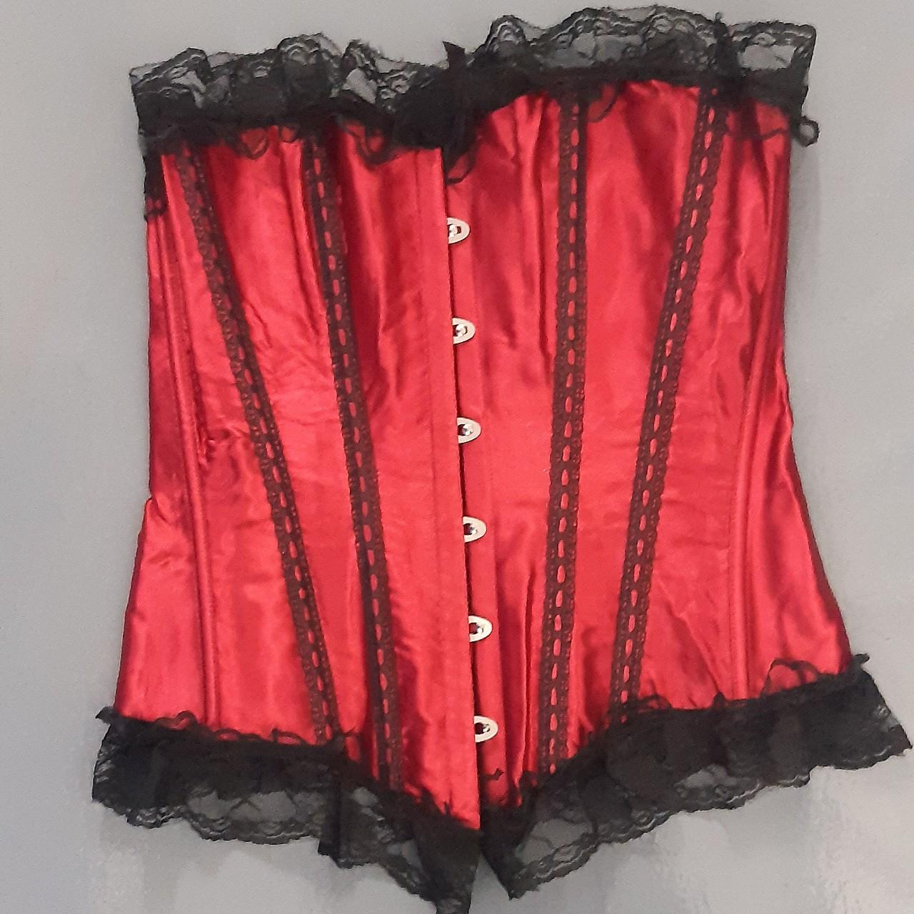 Rare Gothic Moulin Rouge basque.Blood Red Basque... - Depop