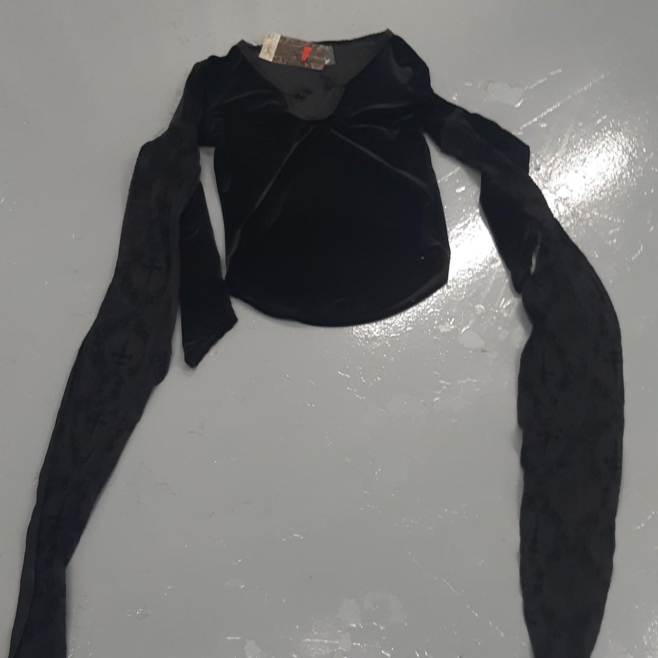 Ultra rare Trad Goth Vampire top by Raven.Black... - Depop