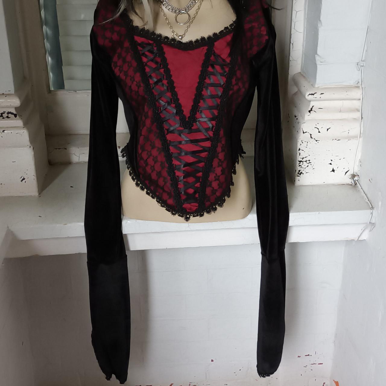 Mega RARE and Discontinued Trad Goth/Vampire Corset... - Depop