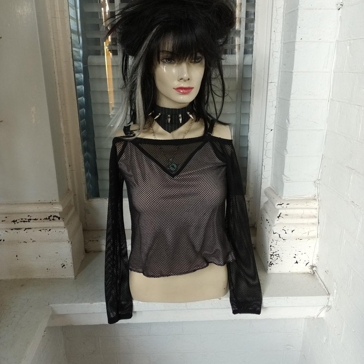 My only One.Trad Goth/Post Apocalyptic fishnet top.... - Depop