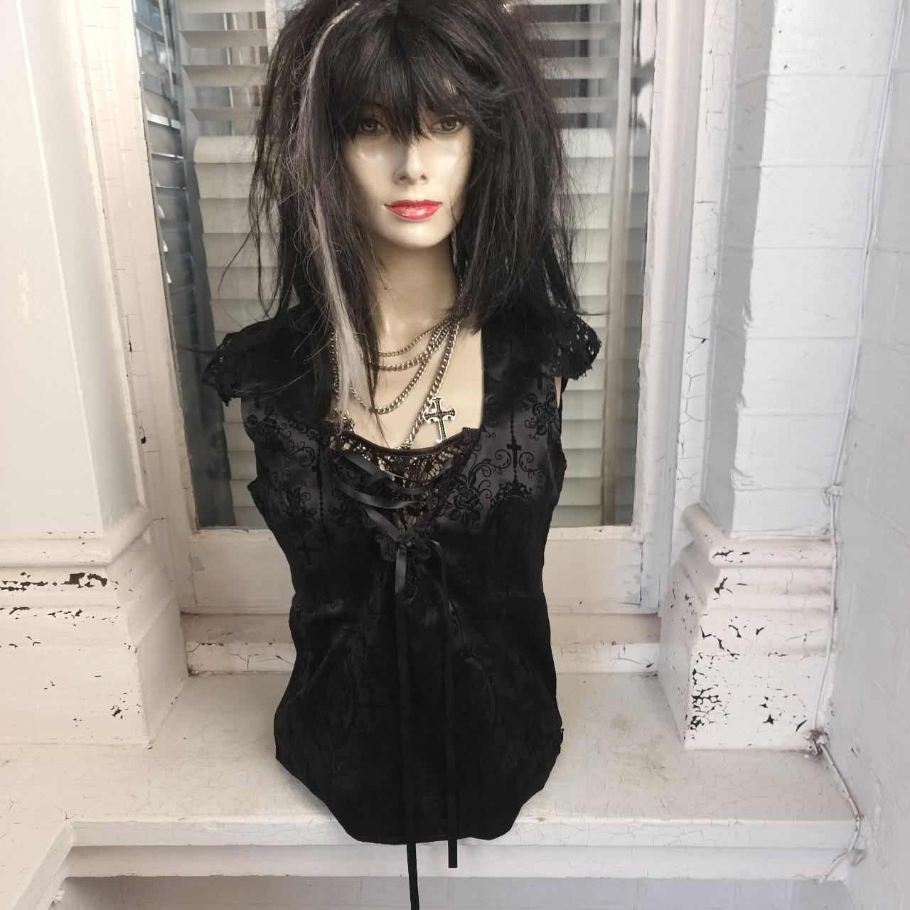 Discontinued Trad Goth "Day of the Dead "Top by... - Depop