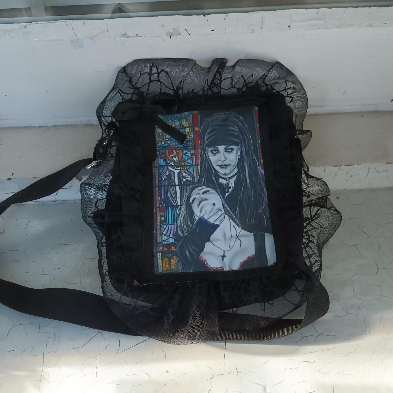 Uber RARE 90s Trad Goth/Vampire shoulder... - Depop