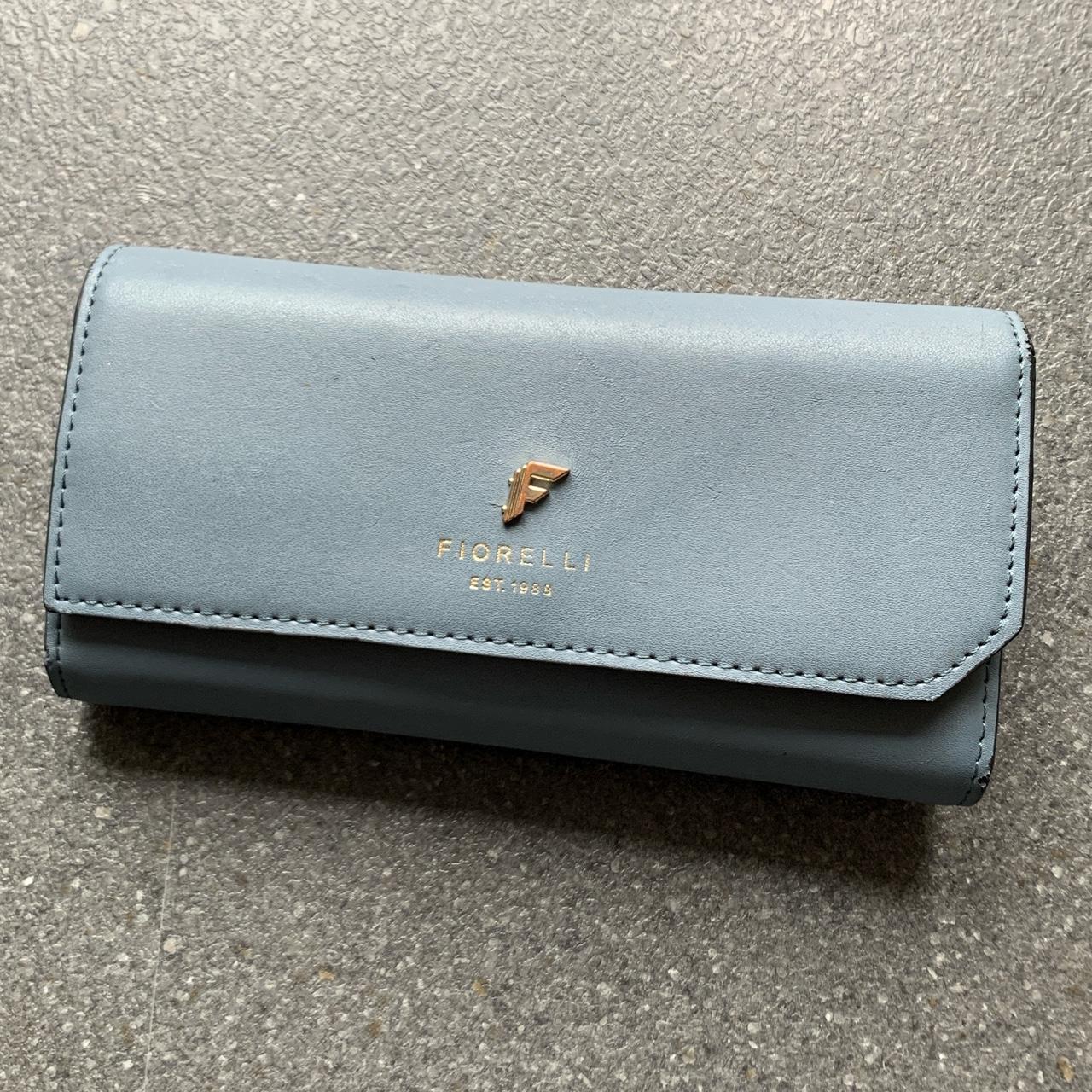 Fiorelli blue/grey purse with red leather inside.... - Depop