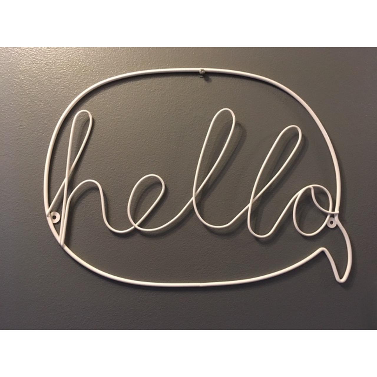 ‘Hello’ hanging wall art/ornament Can be hung on a... - Depop