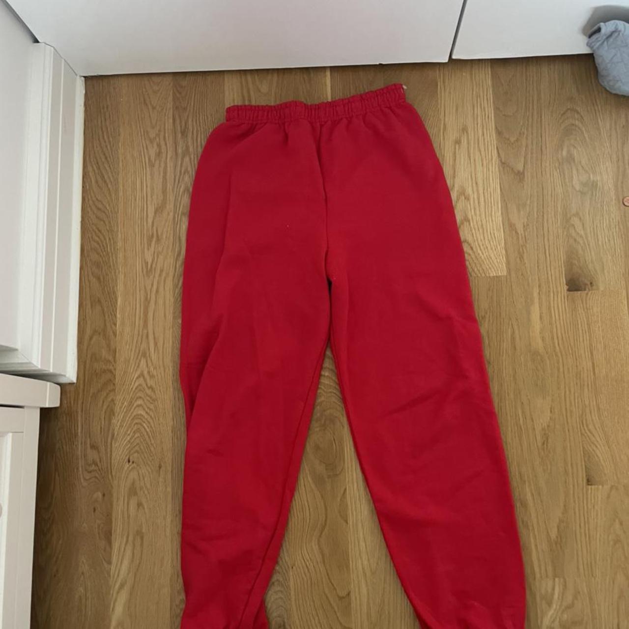 red comfy sweatpants. originally thrifted.... - Depop