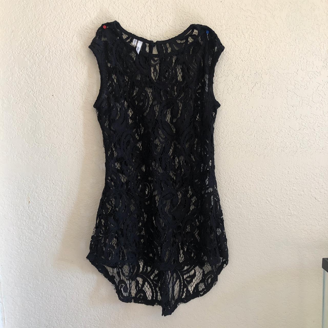Long lace black layer top Such a cute unique piece... - Depop