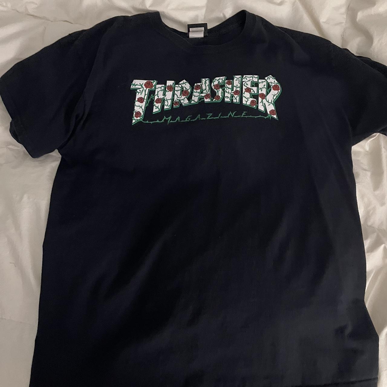 Rose vine thrasher T-shirt color black - size L... - Depop