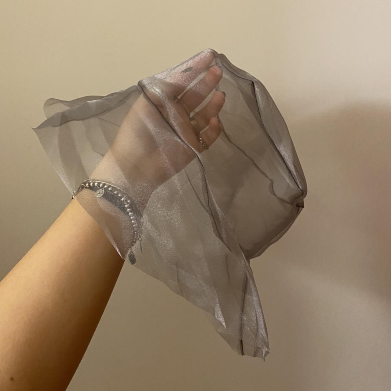sheer raw hem grey bucket hat, cute cool and... - Depop