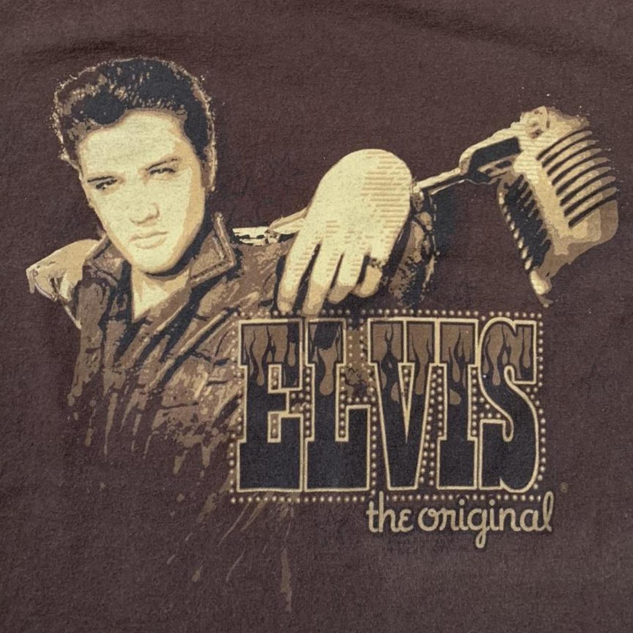 🎸Vintage Elvis Tee🎸 Liquid Blue Elvis tee with... - Depop