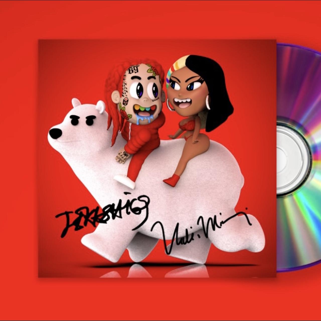 6ix9ine & Nicki Minaj Trollz CD 💿 Signed Autographed... - Depop