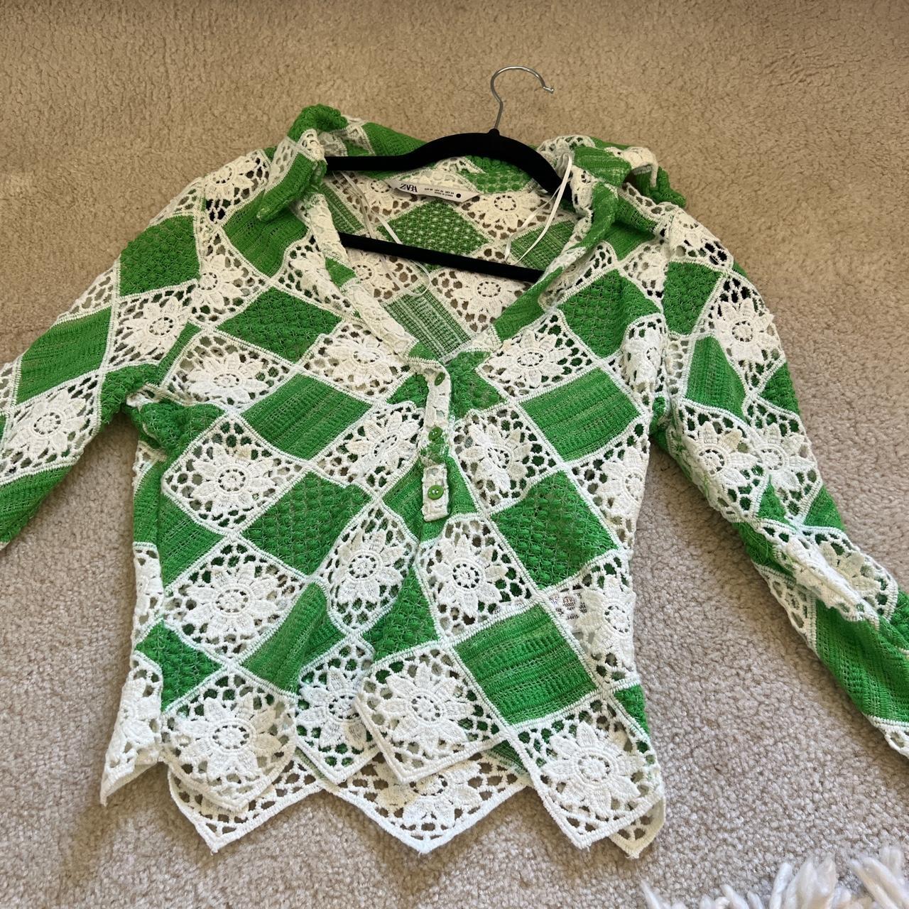 Zara Crochet Top long sleeve- so cute on!! perfect... - Depop
