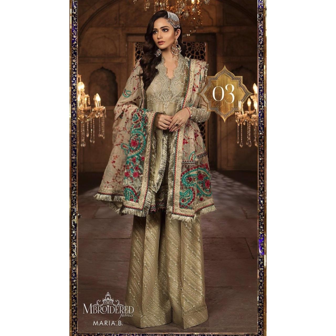 Asian dress- Maria B, Embroidered Collection... - Depop