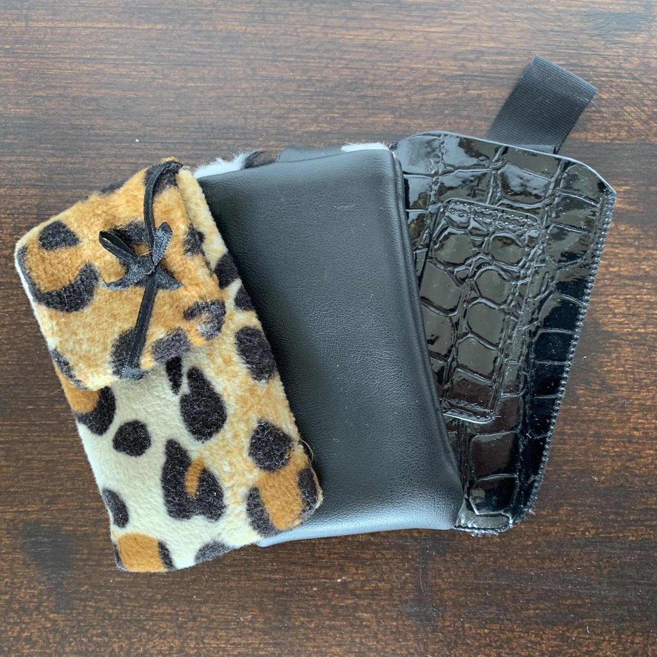 🐆🖤 SMALL PHONE CASES 🖤🐆 set of 3. suitable for small... - Depop