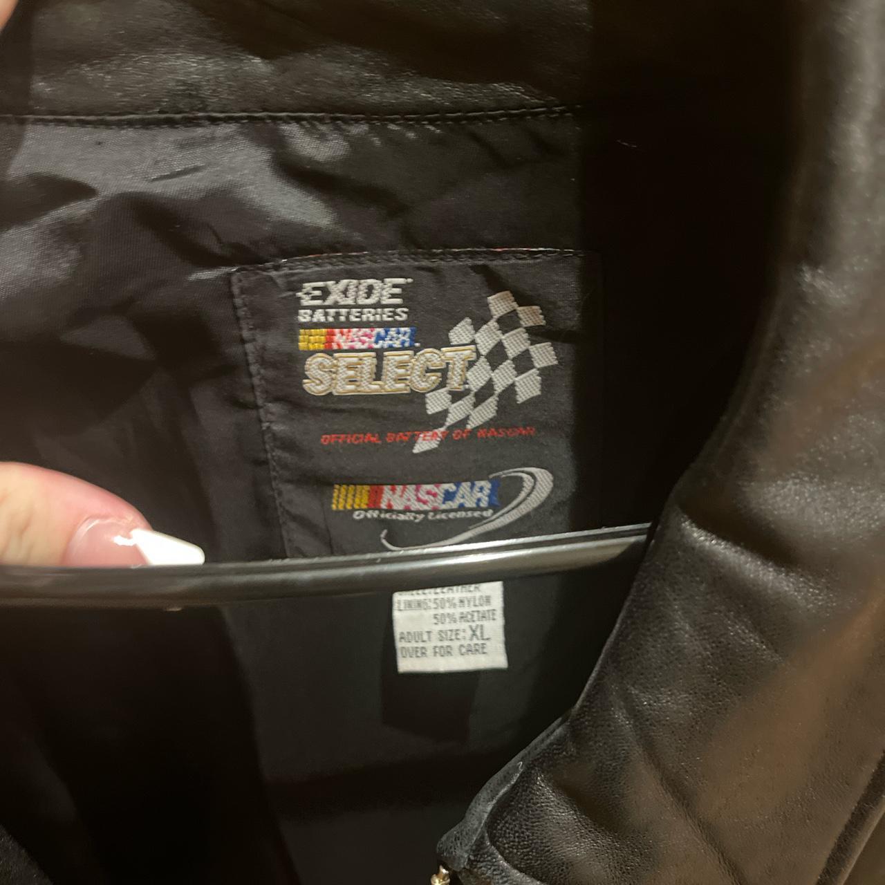 🚨 Vintage authentic NASCAR leather jacket 🚨 - Depop