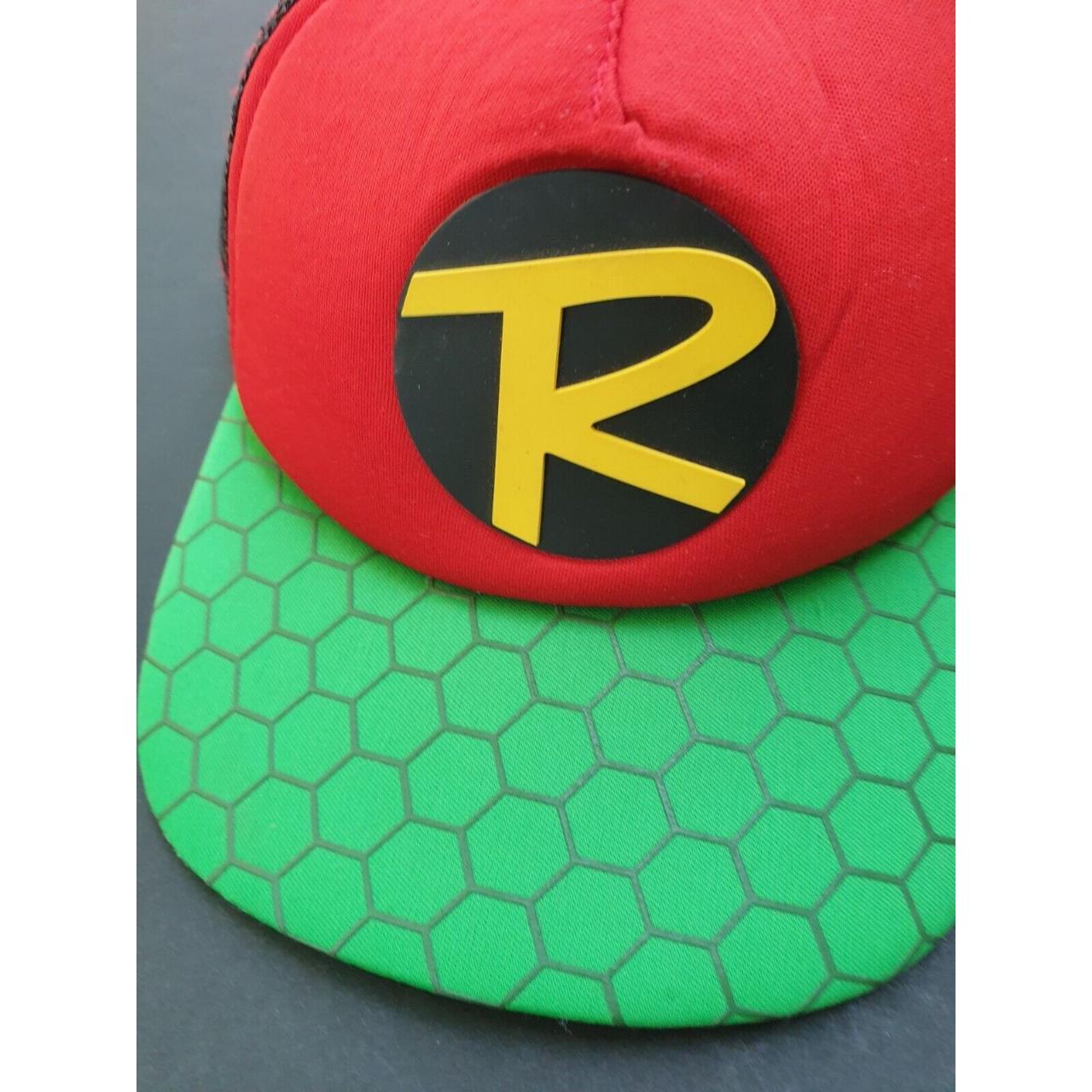 DC Comics Robin Teen Wonder Snapback Hat Red Green... - Depop