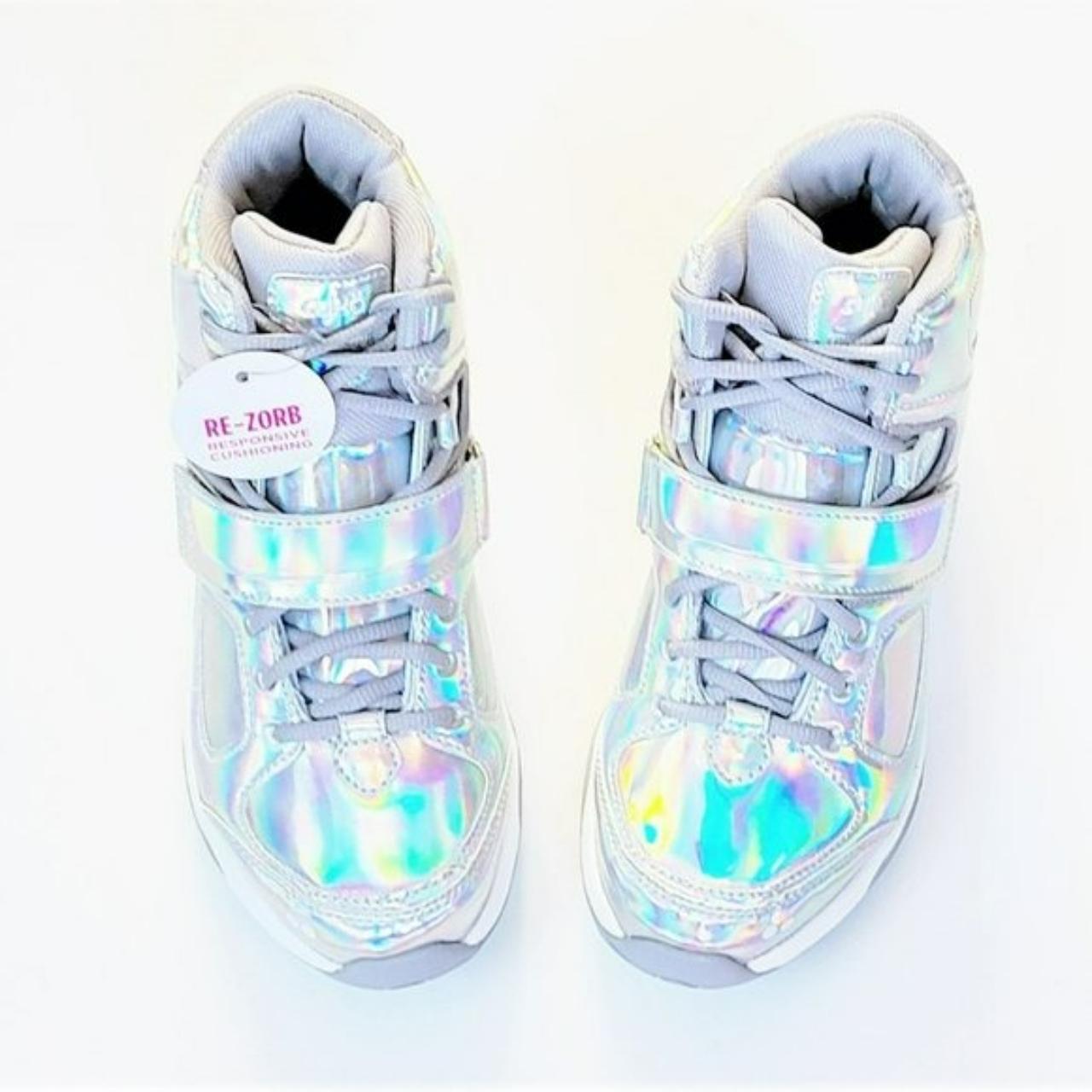 New ⚡ Ryka Tenacious Patent Silver Rainbow... | Depop
